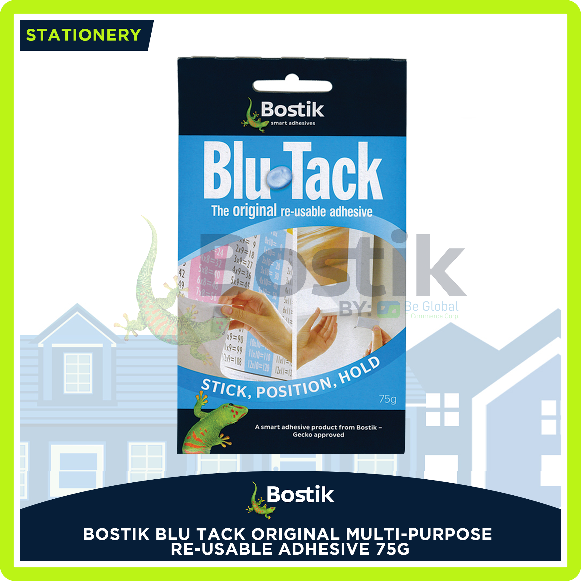 BOSTIK Blu Tack Original Reusable Multi-purpose Adhesive 75g Ideal and ...