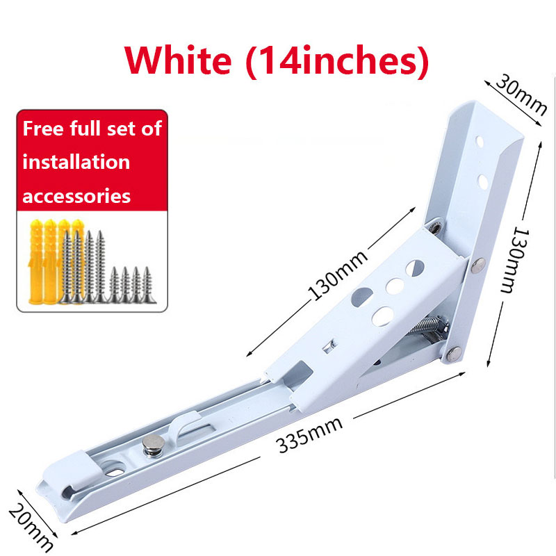Folding Angle Bracket 2 PCS Foldable Wall Mounted Spring Type Folding ...