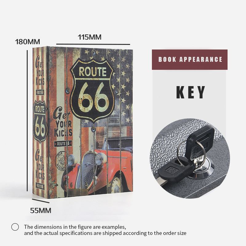 Metal Steel Dictionary Mini Safe Box Book Money Hidden Secret Security ...