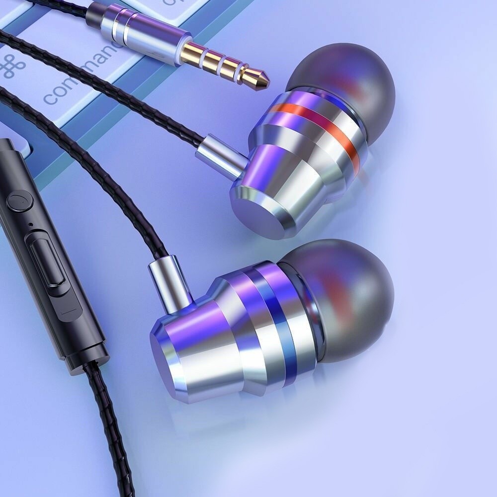 [Buy 1 Get 1 Free] 6D Metal Earphones HiFi Bass Earphone Sport ...