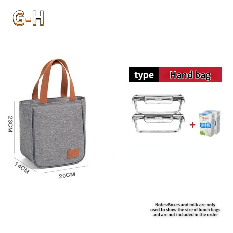 Thermal Lunch Bag Waterproof Oxford Cloth Lunch Box Bag Insulated Lunch ...