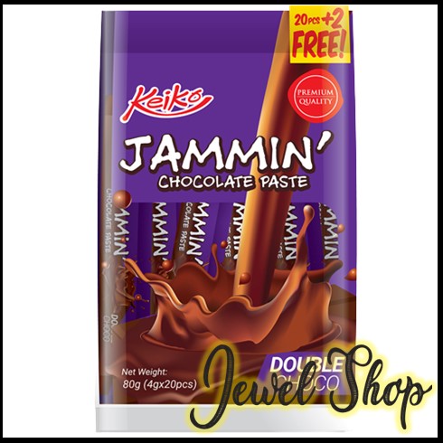 JM FG-0163 JM Foods Keiko Jammin' Chocolate Milkee Strawberry Cheese [ 4g x 20 Sticks ] [JEWEL ...