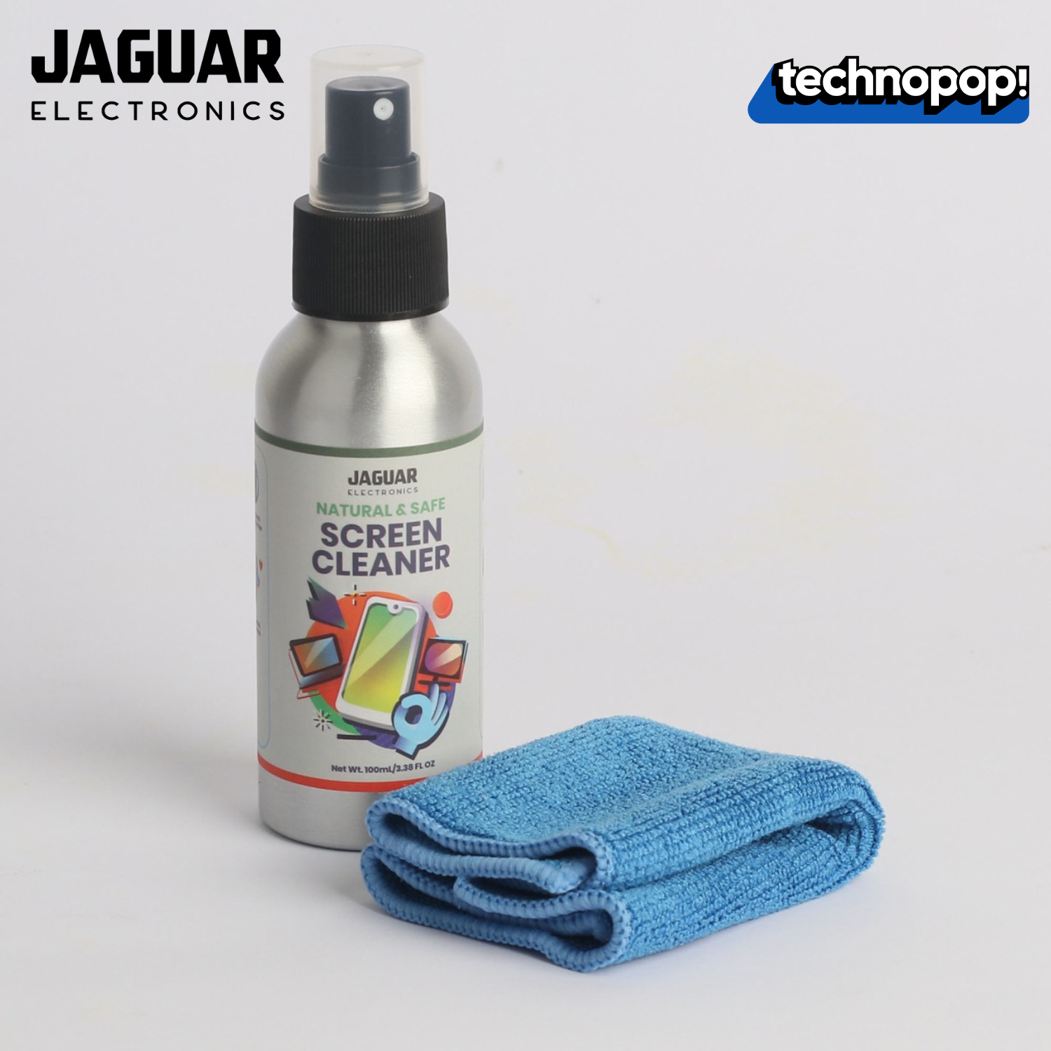 JAGUAR Electronics Natural and Safe Screen Cleaner 100ml (Silver ...