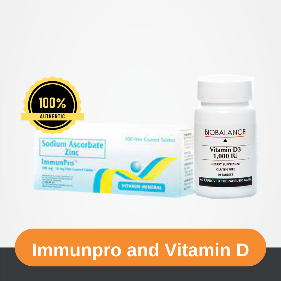 Immunpro (100pcs) + Vitamin D 1000IU (60pcs) Boost Immunity through Vitamins and Minerals SAVE ...