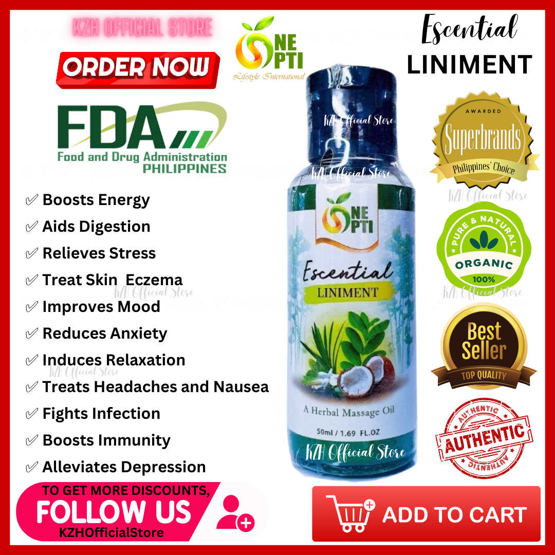 One Opti Escential Liniment Oil 50 ML Coconut Oil Eucalyptus Ginger ...