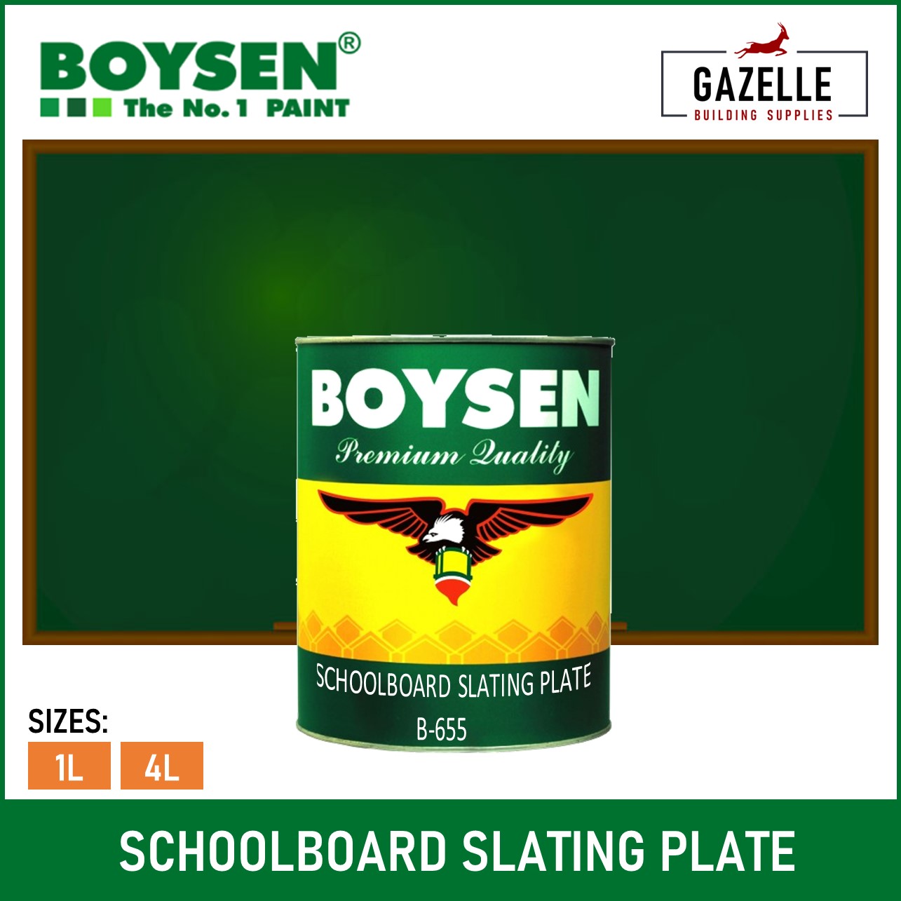 BOYSEN® Schoolboard School Board Chalk Board Bulletin Board Green ...