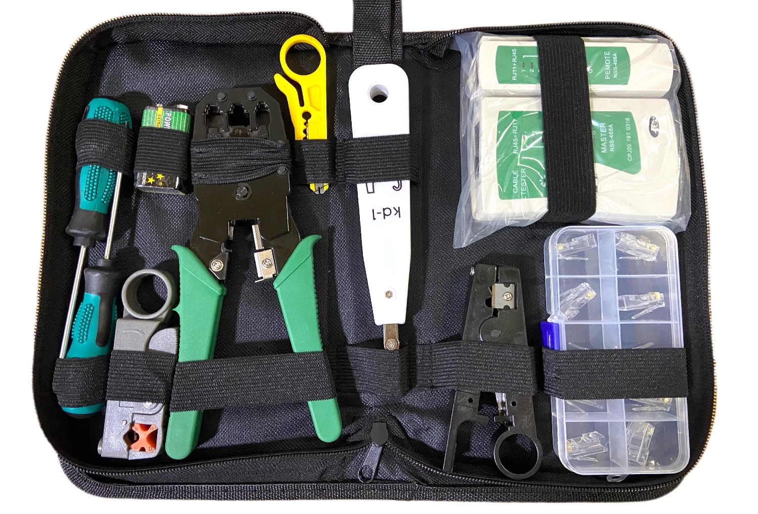 RJ45 RJ11 Crimper LAN Network Internet Cabling Hand Tool Kit Crimp ...