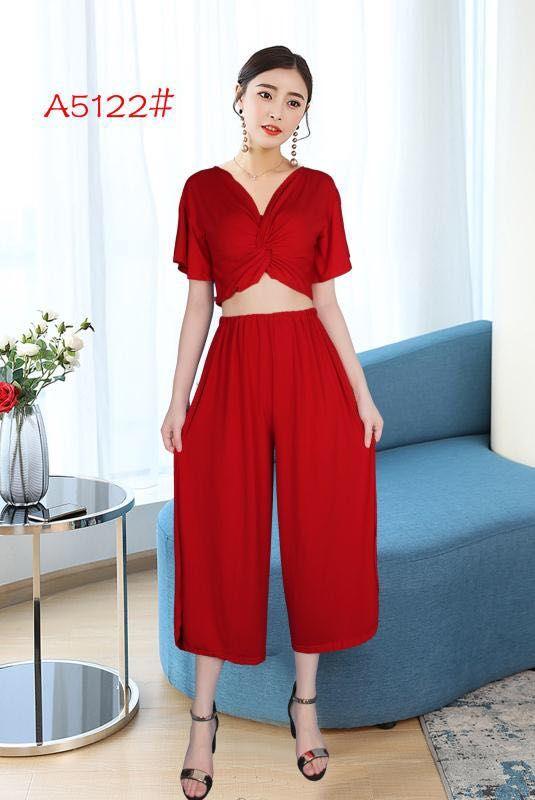 Fashion Women Terno Tops Harem Square Pants #5122 | Lazada PH