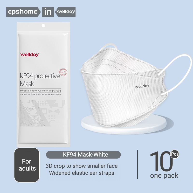 [ Free shipping ] epshome 50PCS 4 Ply KF94 Korean Version Face Mask Washable pm2.5 Reusable ...