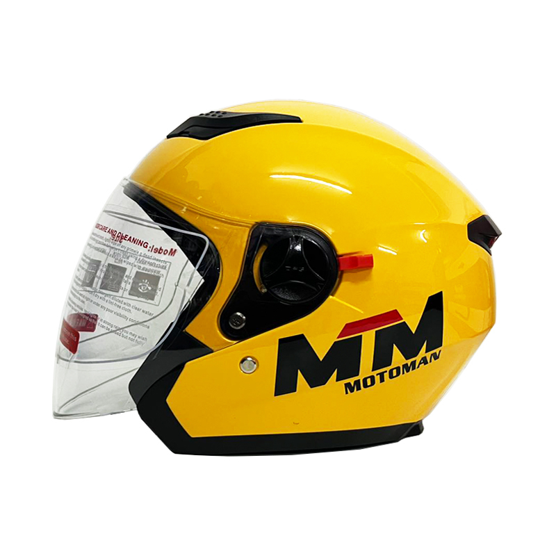 MTM MOTOMAN Half Face helmet Motorcycle Helmets motor with icc sticker motors clear visor cod ...