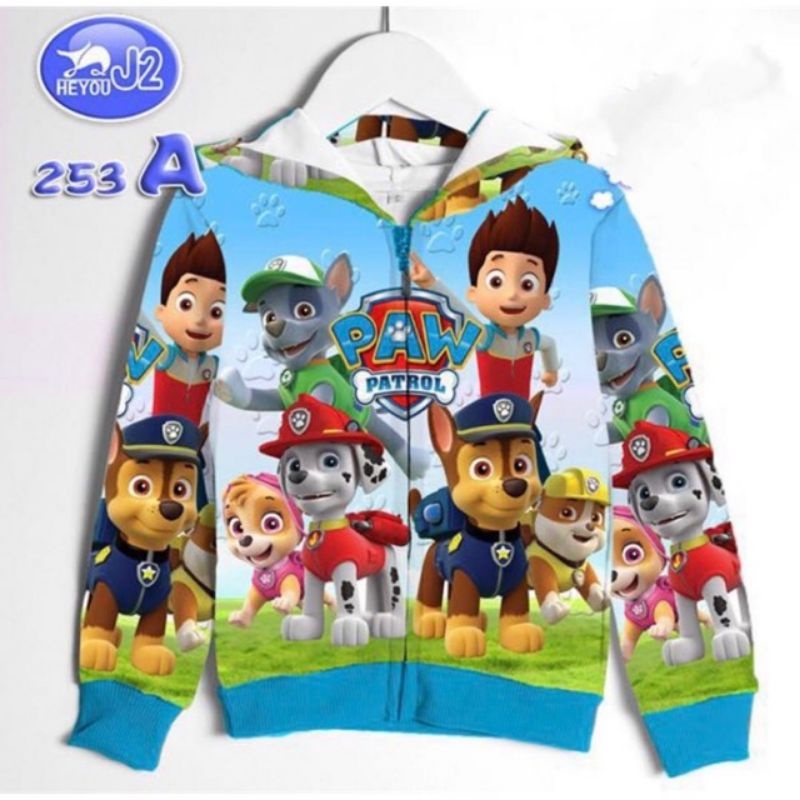 Jacket Paw patrol with hood for kids | Lazada PH