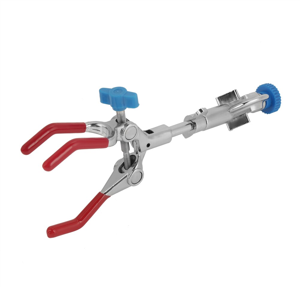Adjustable Three-Prong Swivel Flask Clamp Lab Test Tube Condenser Lab ...