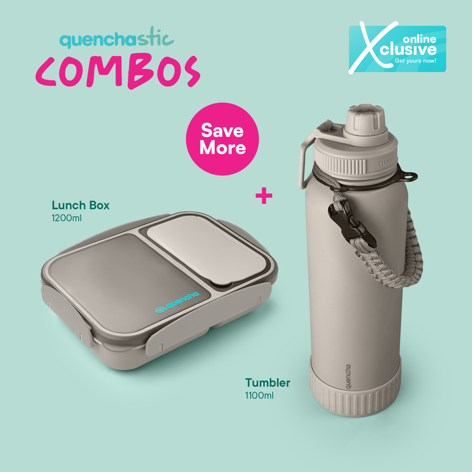 QUENCHA 1200ml Leak-proof Lunch Box | Lazada PH