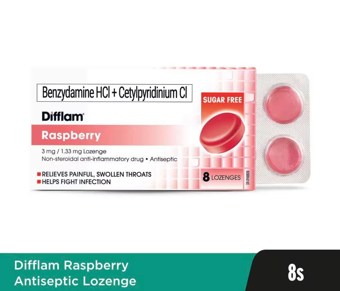 Difflam Raspberry 8 Lozenges | Lazada PH