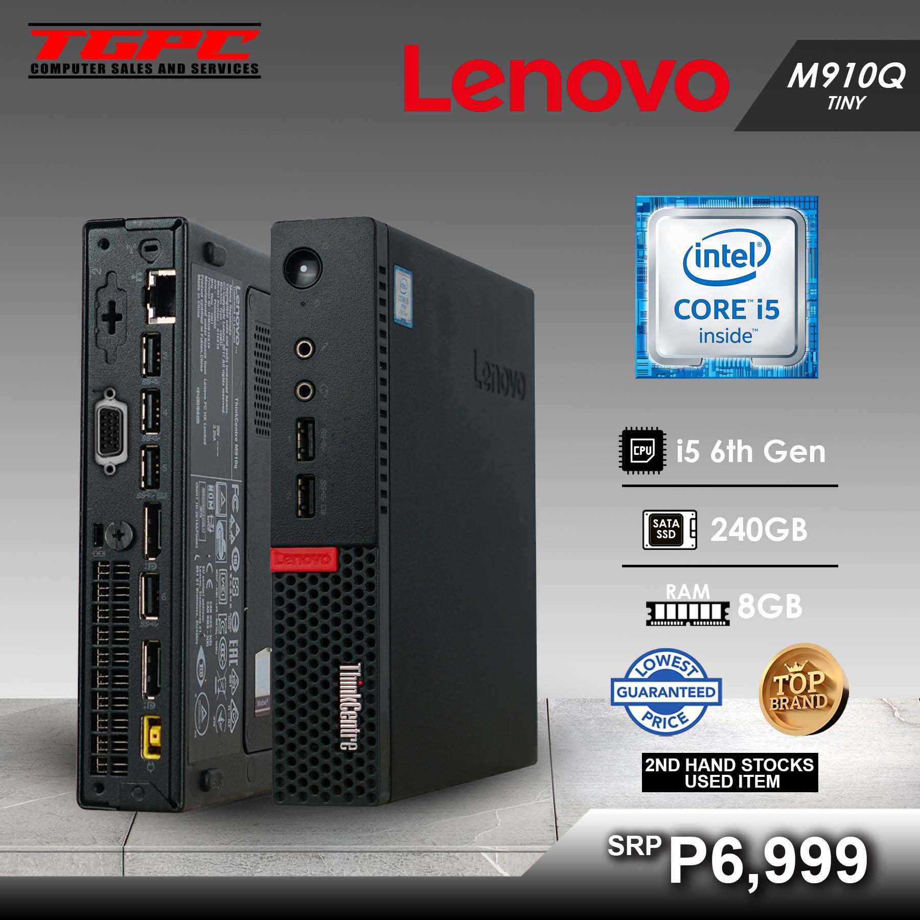 Lenovo Think Centre M910Q MiniPC i5 6th Gen Preloved | Lazada PH