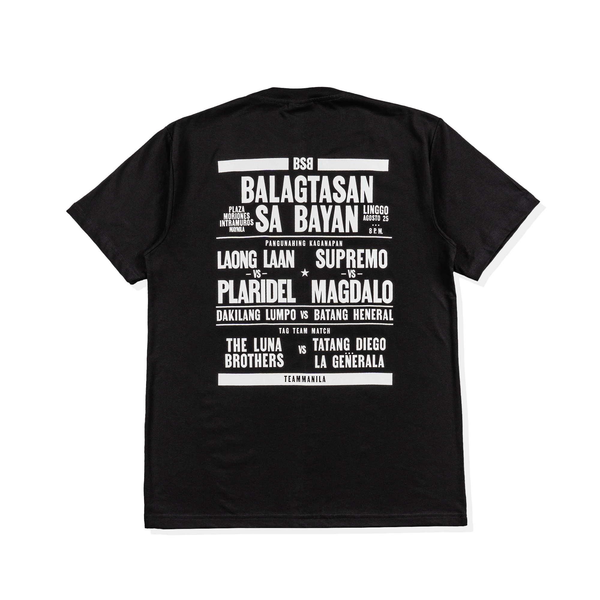 TEAM MANILA BALAGTASAN TSHIRT BLACK | Lazada PH