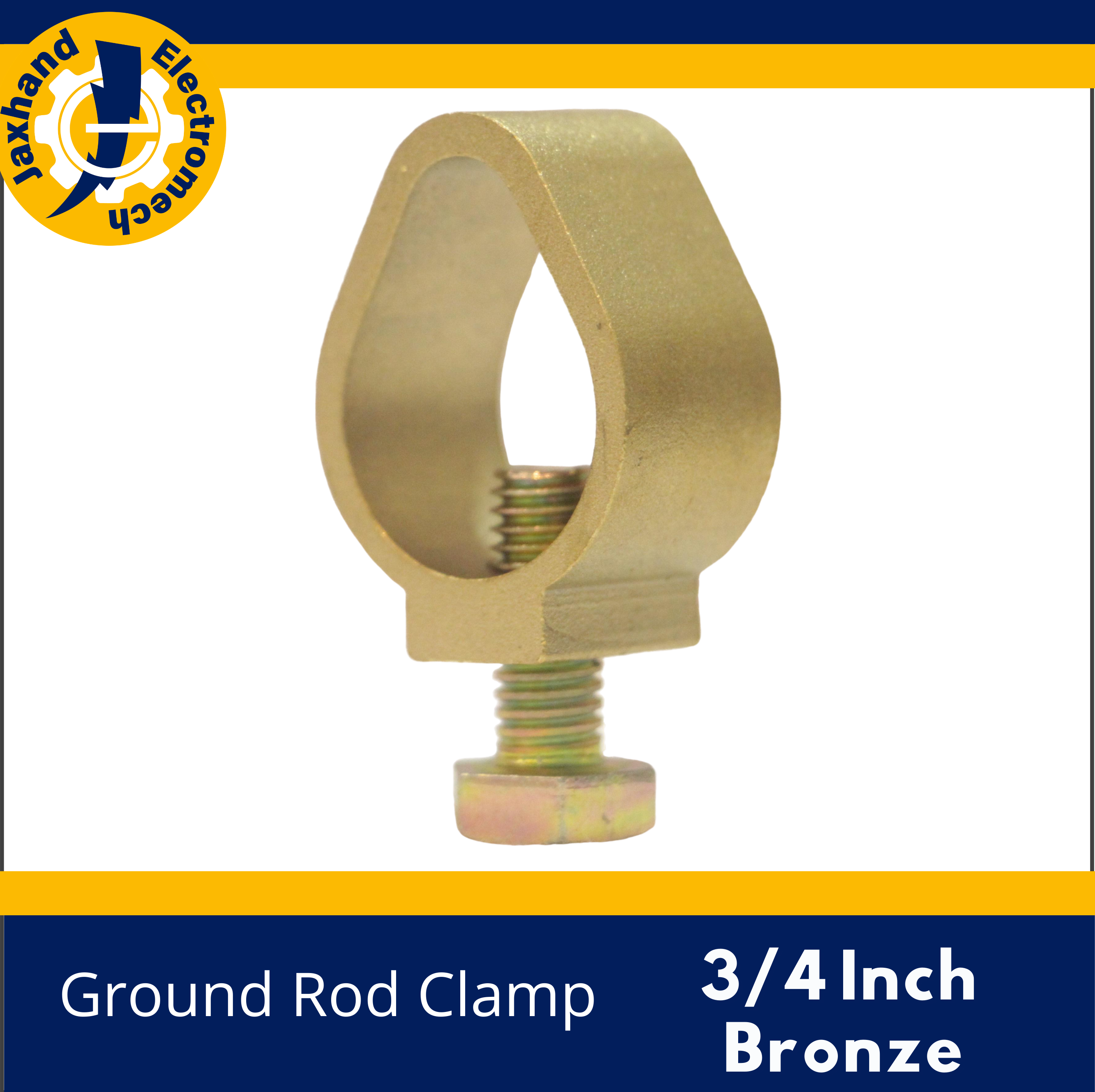 Ground Rod Clamp 3/4 Bronze for Grounding Rod & Grounding Cable ...