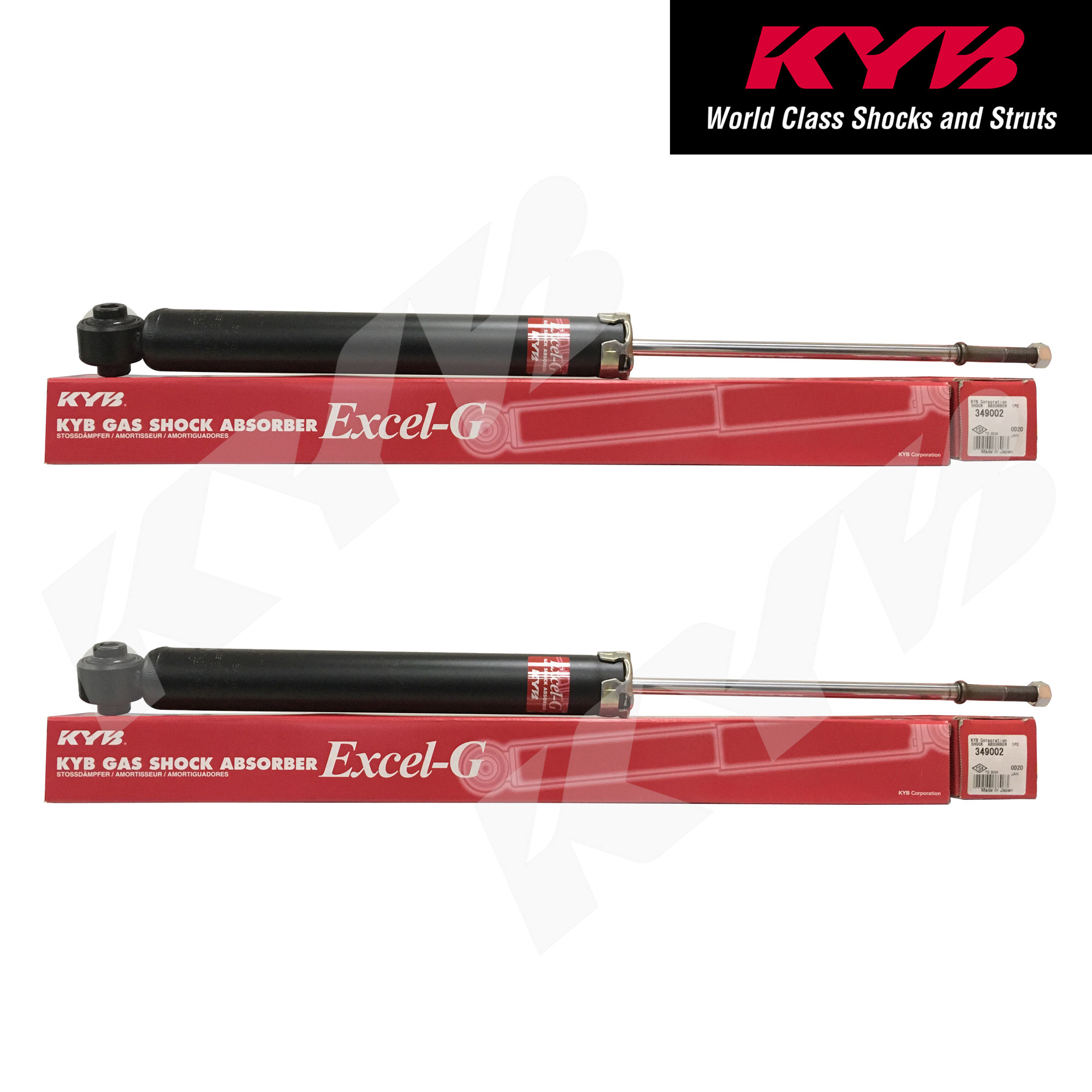 KYB 349002 for Toyota Previa, Alphard 2006 - 2016 Set of 2 Rear Gas Shock Absorber KAYABA ...