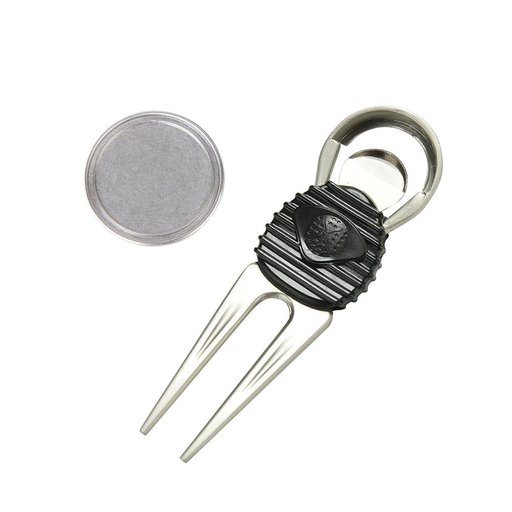 ZHAN Anti-slip Silver Golfer Club Golf Divot Tool & Ball Marker Pitch ...