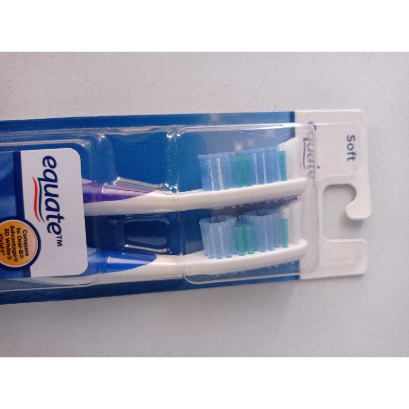 Equate Xtreme White Soft Toothbrush 2 pcs per pack | Lazada PH