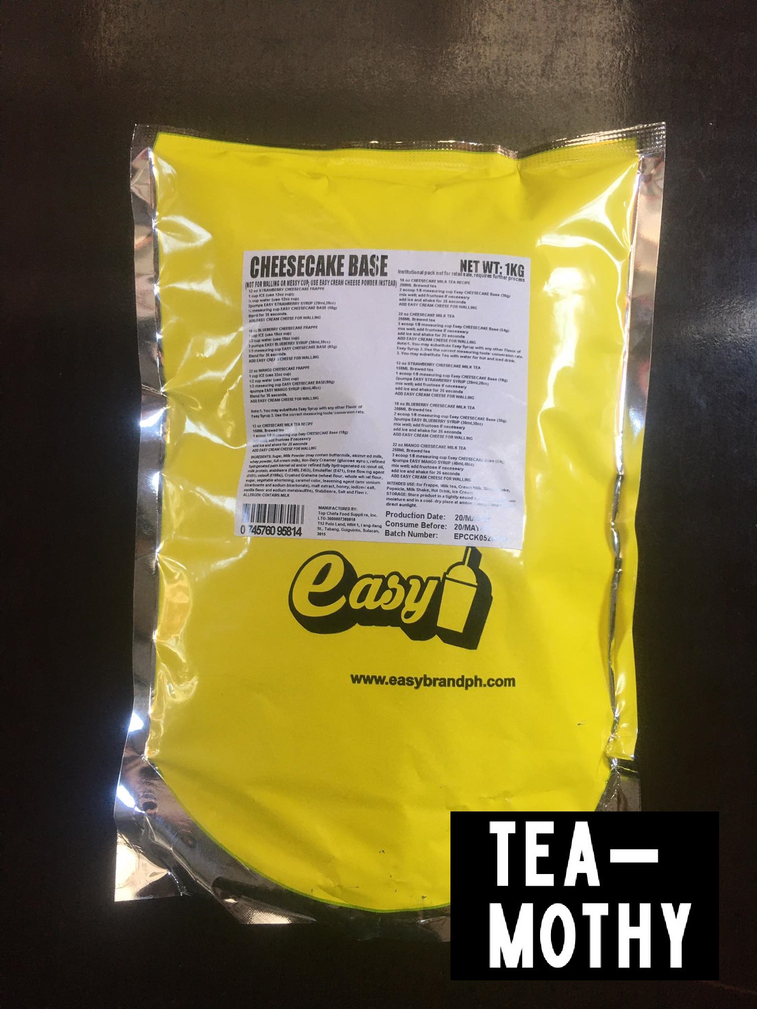 Cheesecake / Cheese Cake Flavor Powder Easy 1KG - TEAMOTHY MILKTEA ...