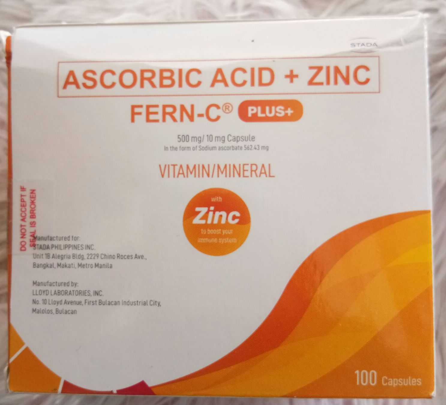 Fern C plus same as Immunpro Vitamin C plus Zinc 10 capsules only ...