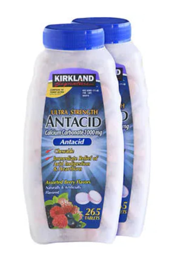 **Kirkland Signature Antacid Ultra Strength 1000 mg., 265 Tablets** 1 ...