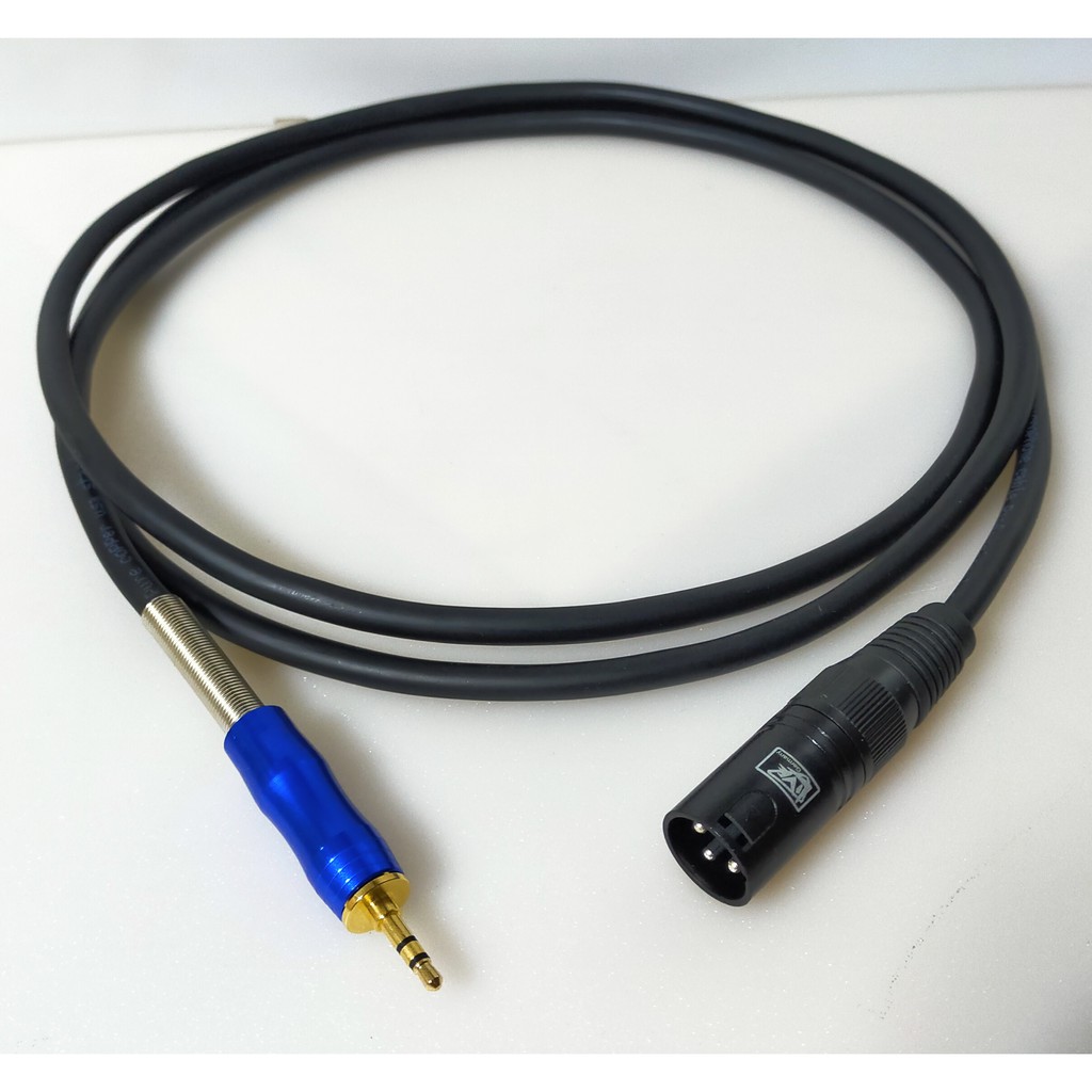 Heavy Duty 3.5mm Stereo Jack with Long Spring to XLR Male Connector (2 ...