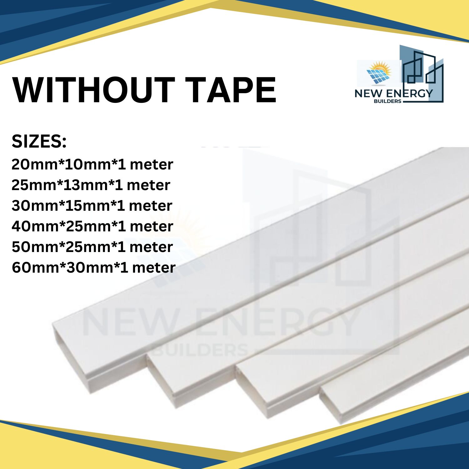 N.E.B || (1 METER) PVC Moulding For Electrical Wire Plastic Pipe For ...