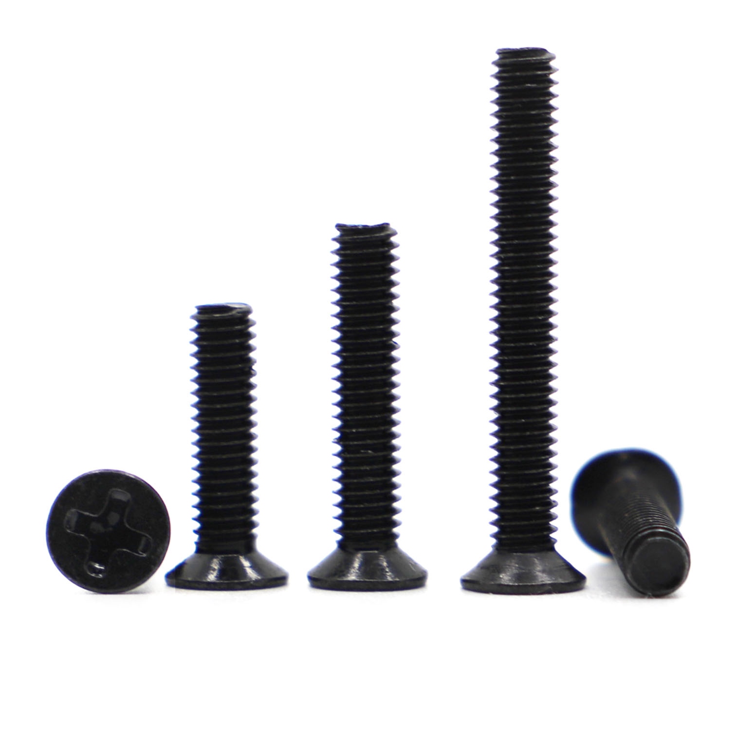 10-50pcs-black-flat-head-screw-m1-m1-2-m1-4-m1-6-m2-m2-5-m3-m4-m5-mini