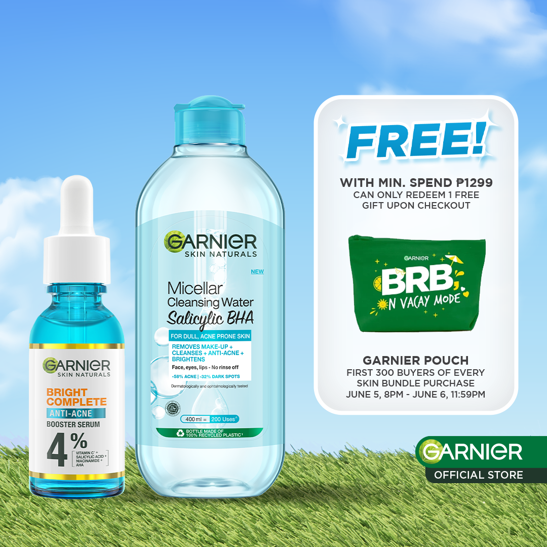 NEW Garnier Bright Complete Anti Acne Starter Duo: Anti Acne Serum and ...