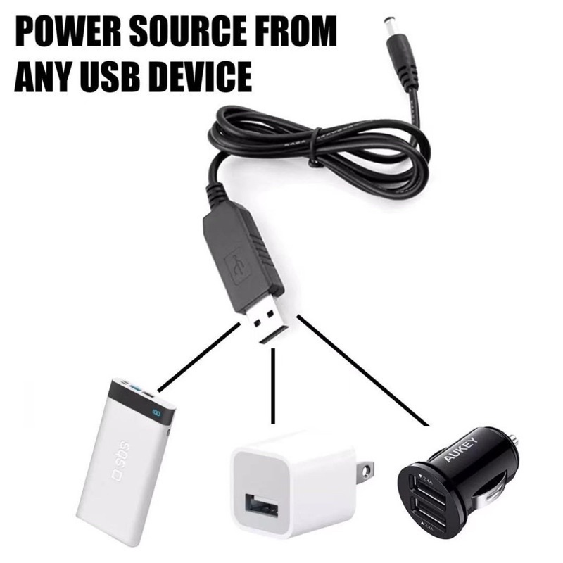 [COD]WIFI Modem to Powerbank USB Cable (5V to12V Converter) for ...