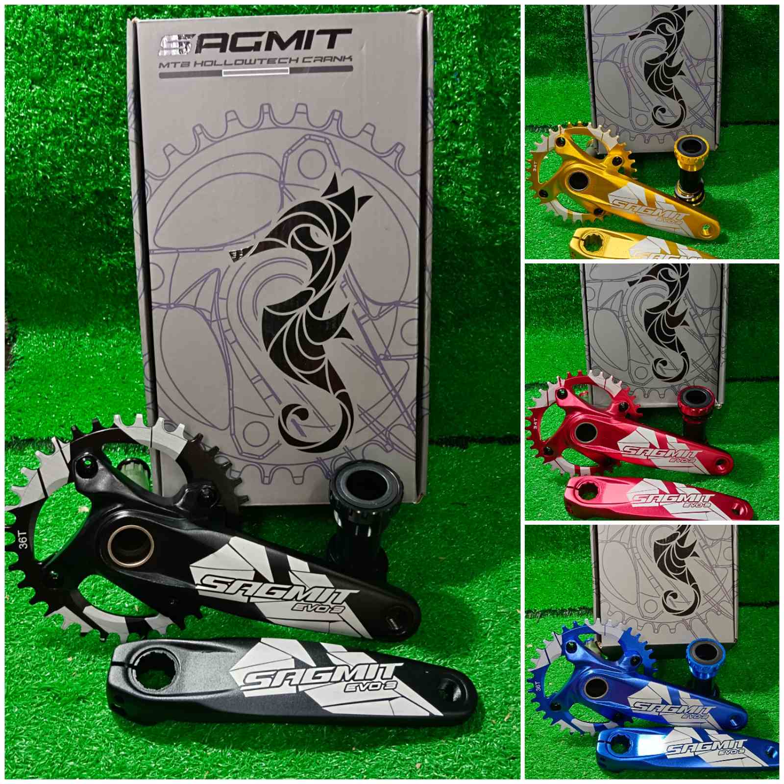 NEW SAGMIT EVO3 HALLOWTECT WD BB CRANKSET 1 X 36T | Lazada PH