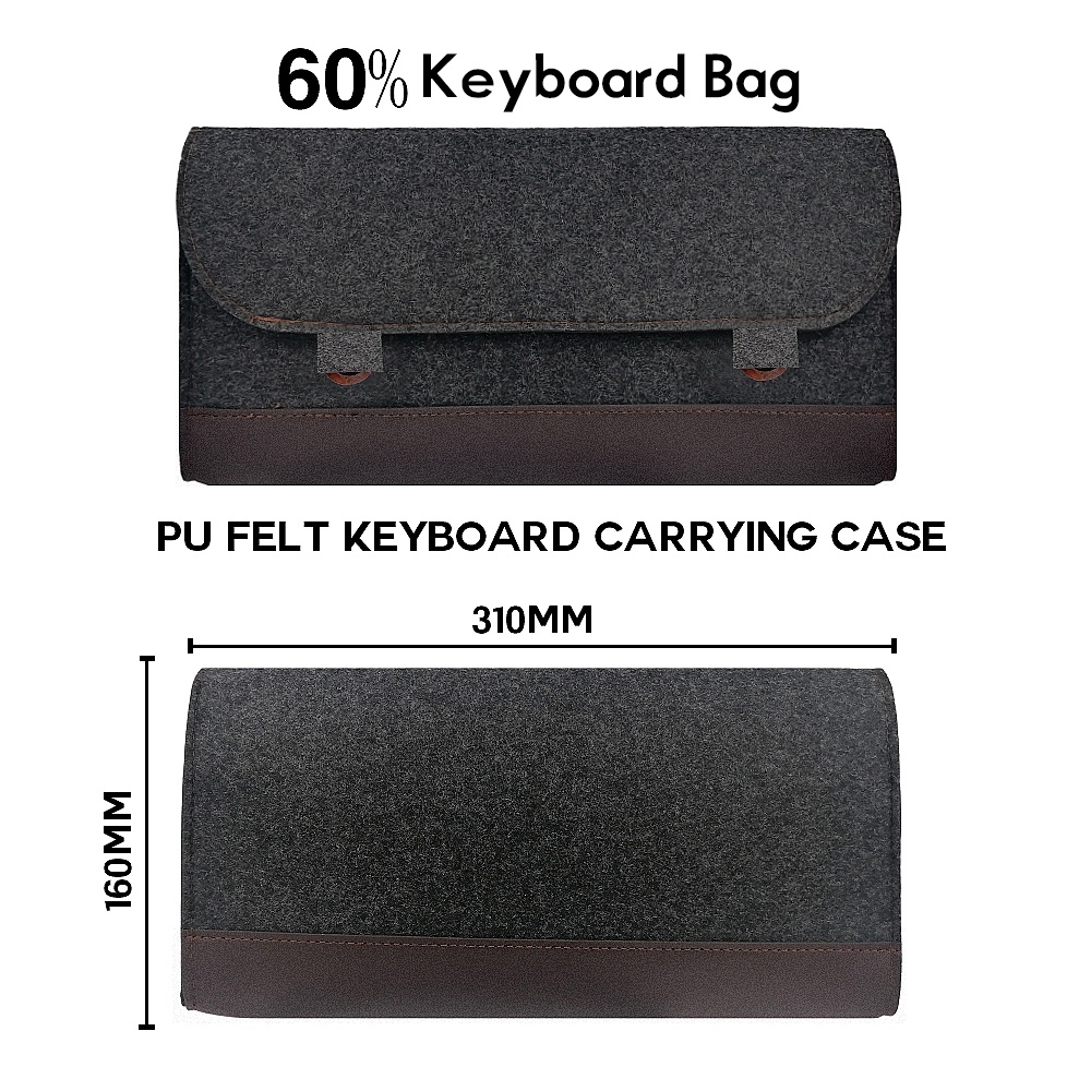 PU Felt keyboard carrying case bag Mechanical Gaming Keyboard And ...