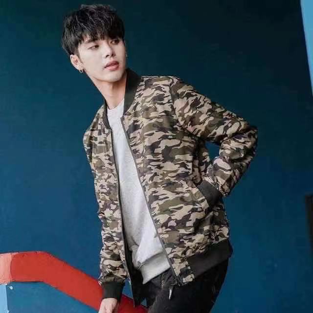 GK# Camouflage Trendy Korean Bomber Jacket | Lazada PH