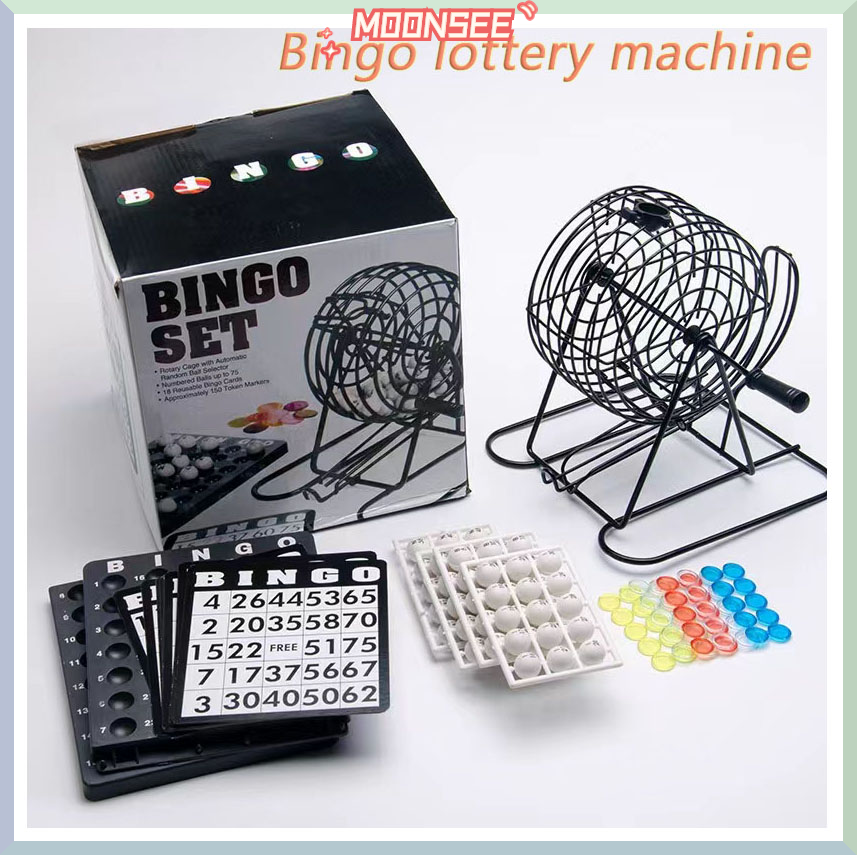 Luxury Bingo Game Set Specially Equipped With Bingo Cage, Bingo Board ...