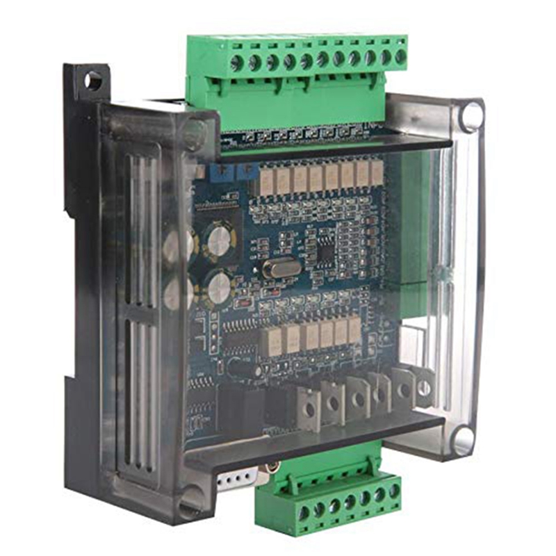 FX3U-14MT PLC Industrial Control Board 8 Input 6 Output 6AD 2DA and RS485 RTC Compatible with ...