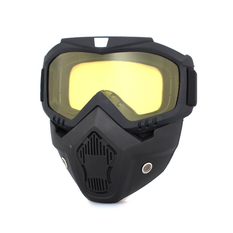 Motorcycle Protective Mask Removable Full Face Tactical Helmet Goggles ...