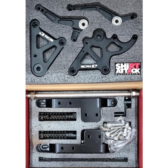 RCB Full Rear set and Racing Type single shifter for YAMAHA Sniper 150 ...