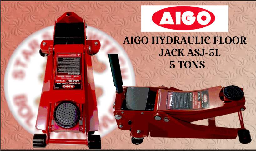 AIGO Hydraulic Jack with rapid lift dual pump 5 Ton ASJ-5L | Lazada PH