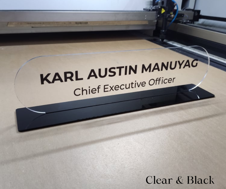 Acrylic Desk Name Plate ( Table Top ) | Lazada PH