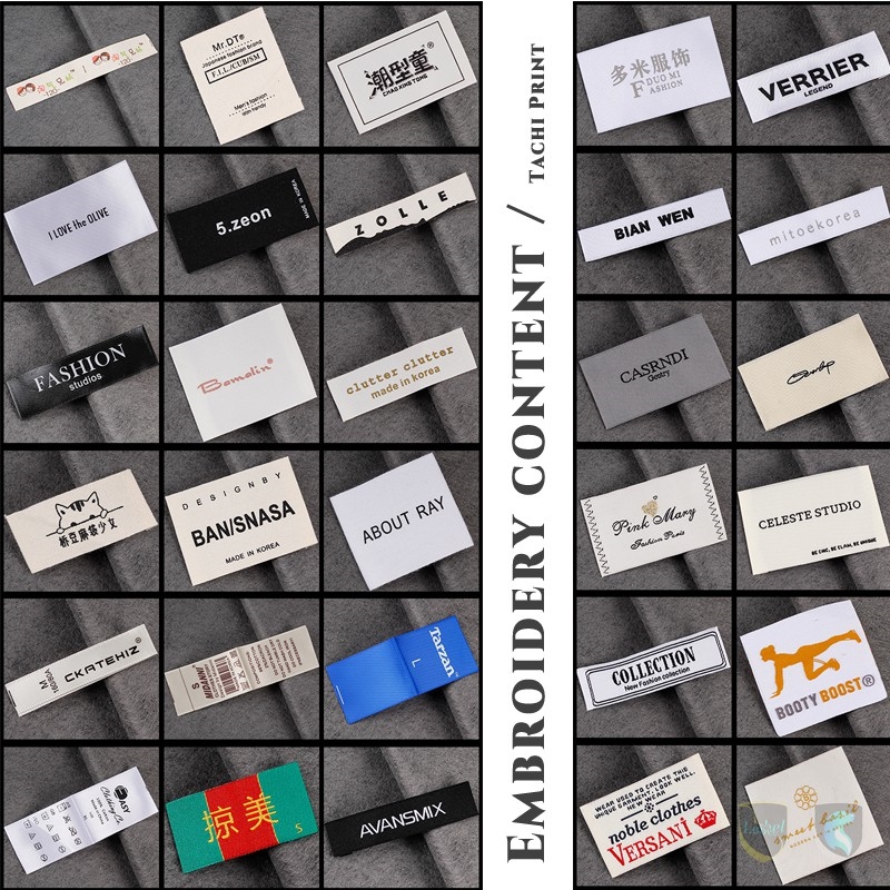 personalized etiketa woven label center folded garment tag | Lazada PH