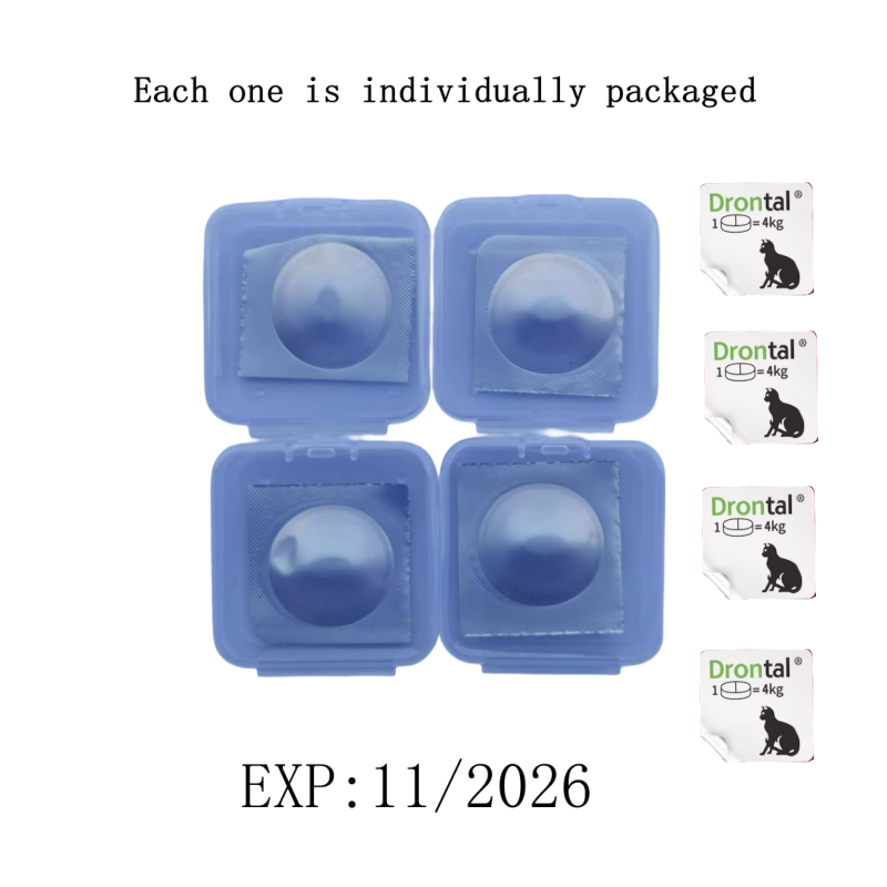 Drontal Plus 1 Tablet Tasty Dewormer Tablets for Dogs Cats/Stickers ...