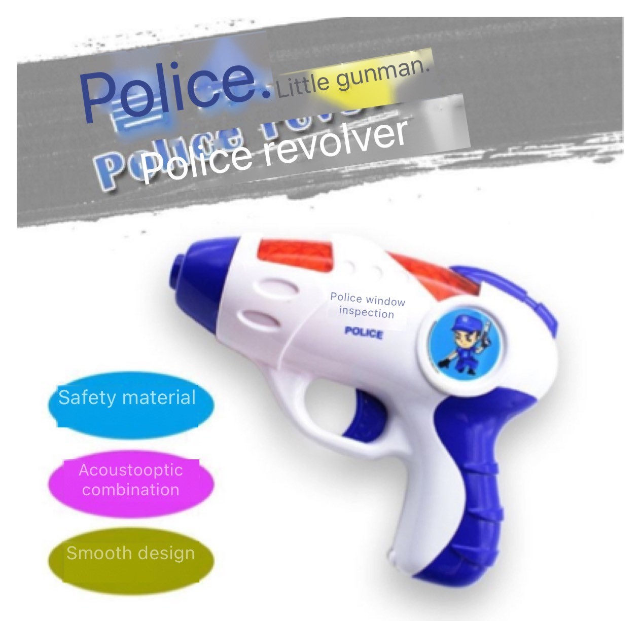 Children's toy sound and light gun electric projection gun boy and girl ...
