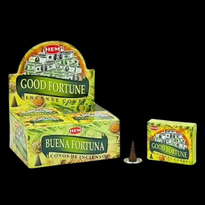 Hem Good Fortune Incense Cones. Summon Good Luck & Money Into Your Life ...