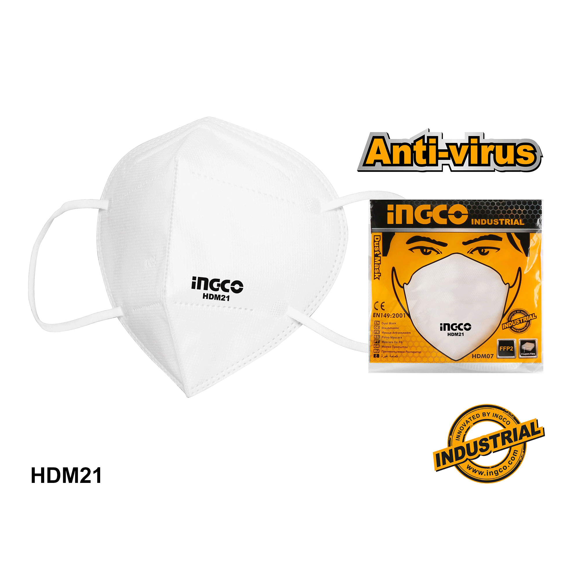 INGCO 1pc Face Dust Mask Non-Medical N95 HDM21-TFM- IHT | Lazada PH