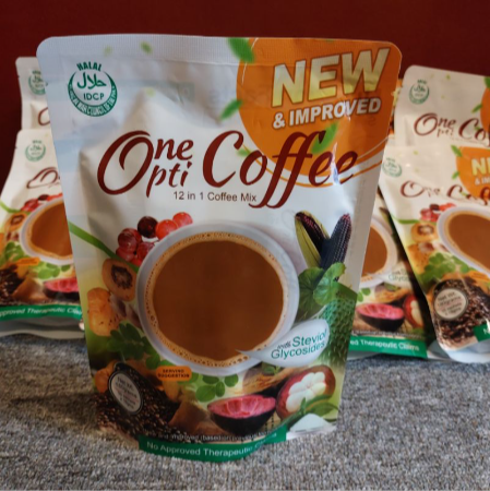 ONE OPTI COFFEE 12 in 1 Coffee mix with Steviol Glycosides (180 grams ...