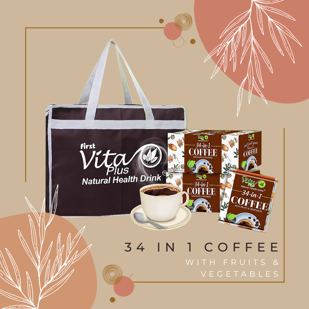 First Vita Plus 34 in 1 Coffee with Fruits and Vegetables | Lazada PH