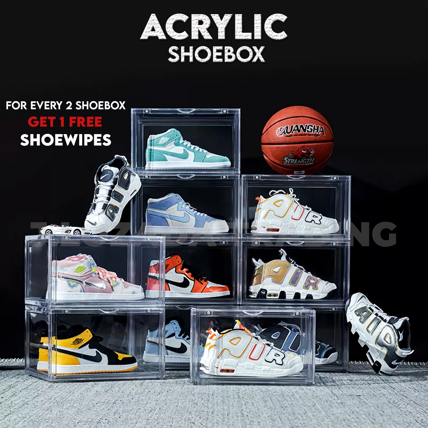 Dust Proof Full Acrylic Shoebox Side open Shoe Box Storage | Lazada PH