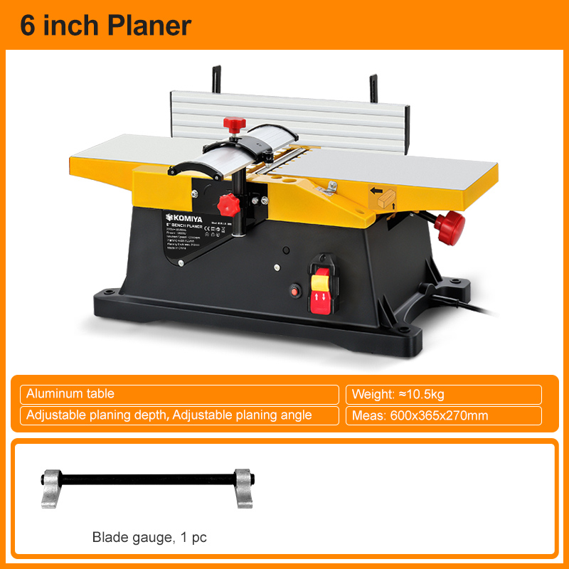 KOMIYA 1800W Electric Wood Thicknesser Planer Electric Planer Wood ...